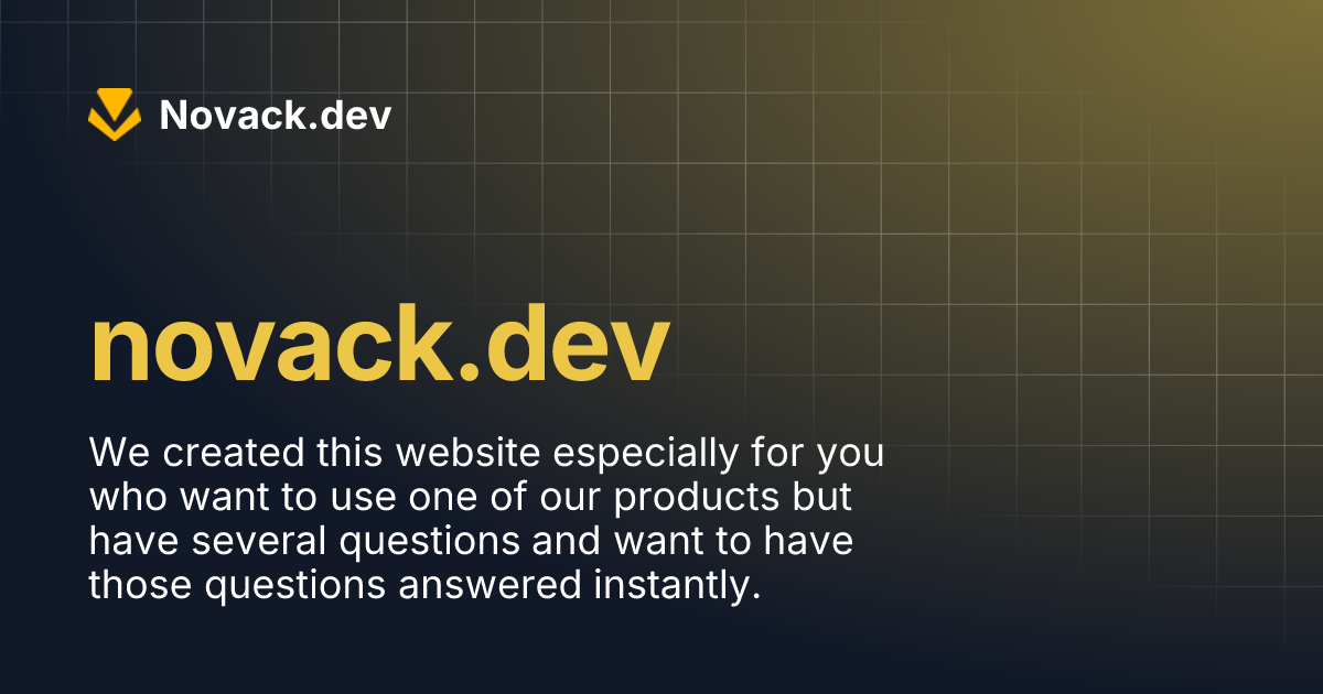 novack.dev | Novack.dev